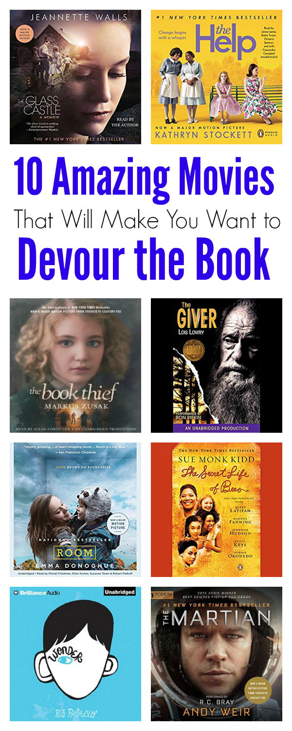 Amazing Books Made Into Movies Amazing Books Made Into Movies