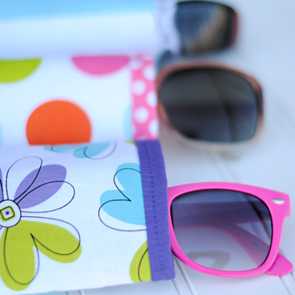 Quick & Easy DIY Sunglasses Case Pattern - Crazy Little Projects
