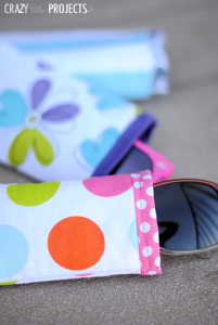 Quick & Easy DIY Sunglasses Case Pattern - Crazy Little Projects