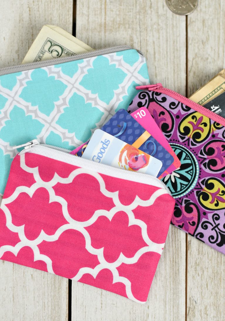 Mini Zipper Pouch Pattern - Crazy Little Projects
