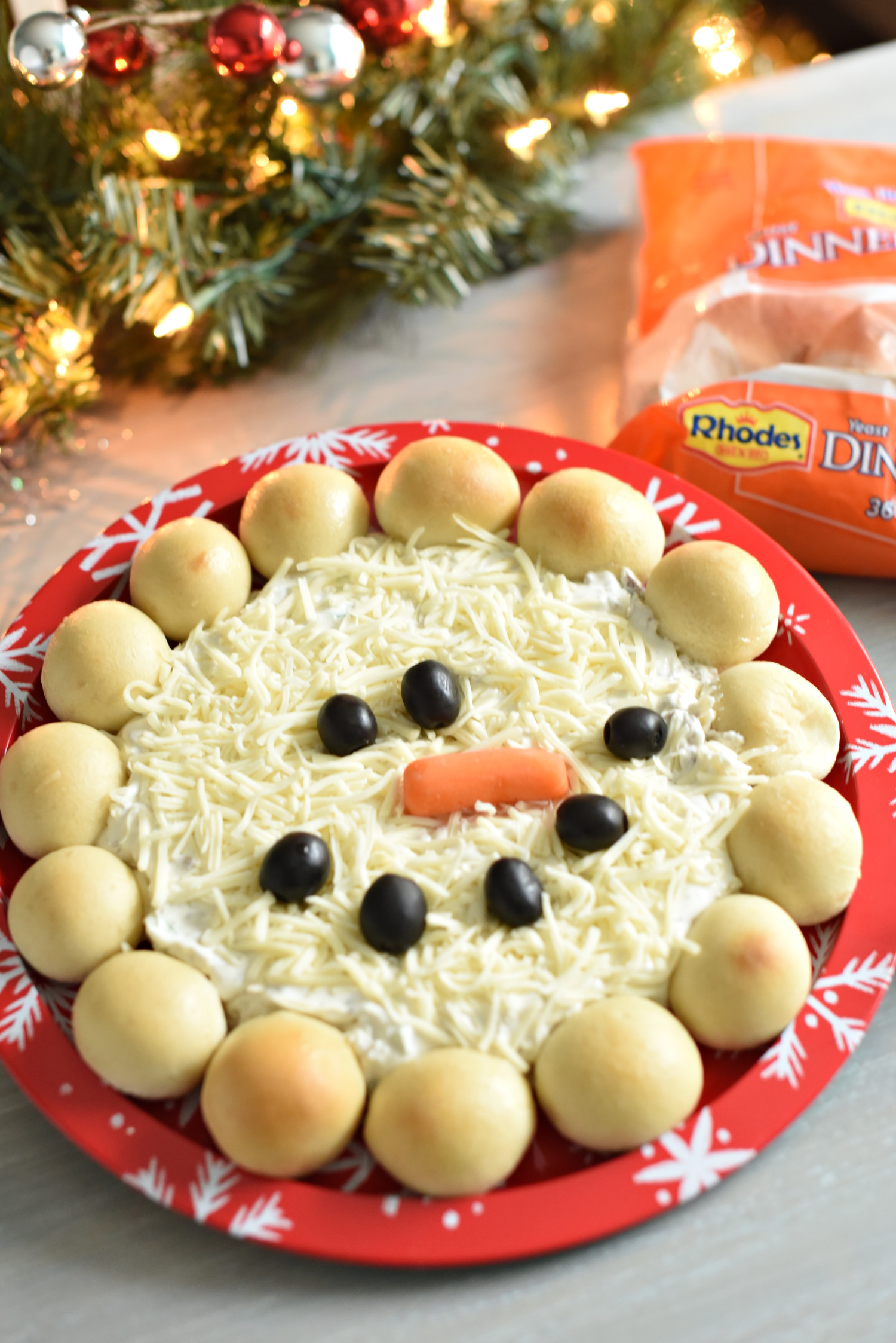 Festive Snowman Holiday Dip - Crazy Little Projects