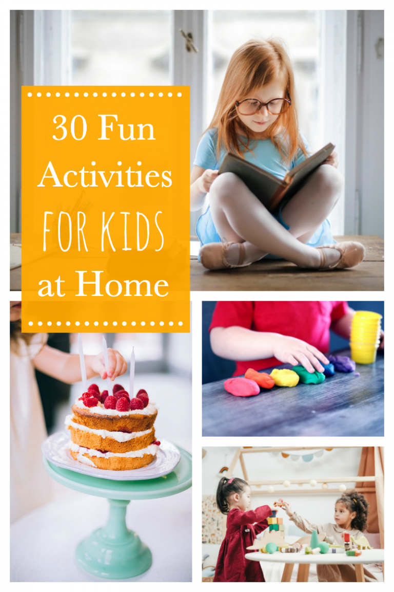 30 Fun Activities to do with Kids At Home - Crazy Little Projects