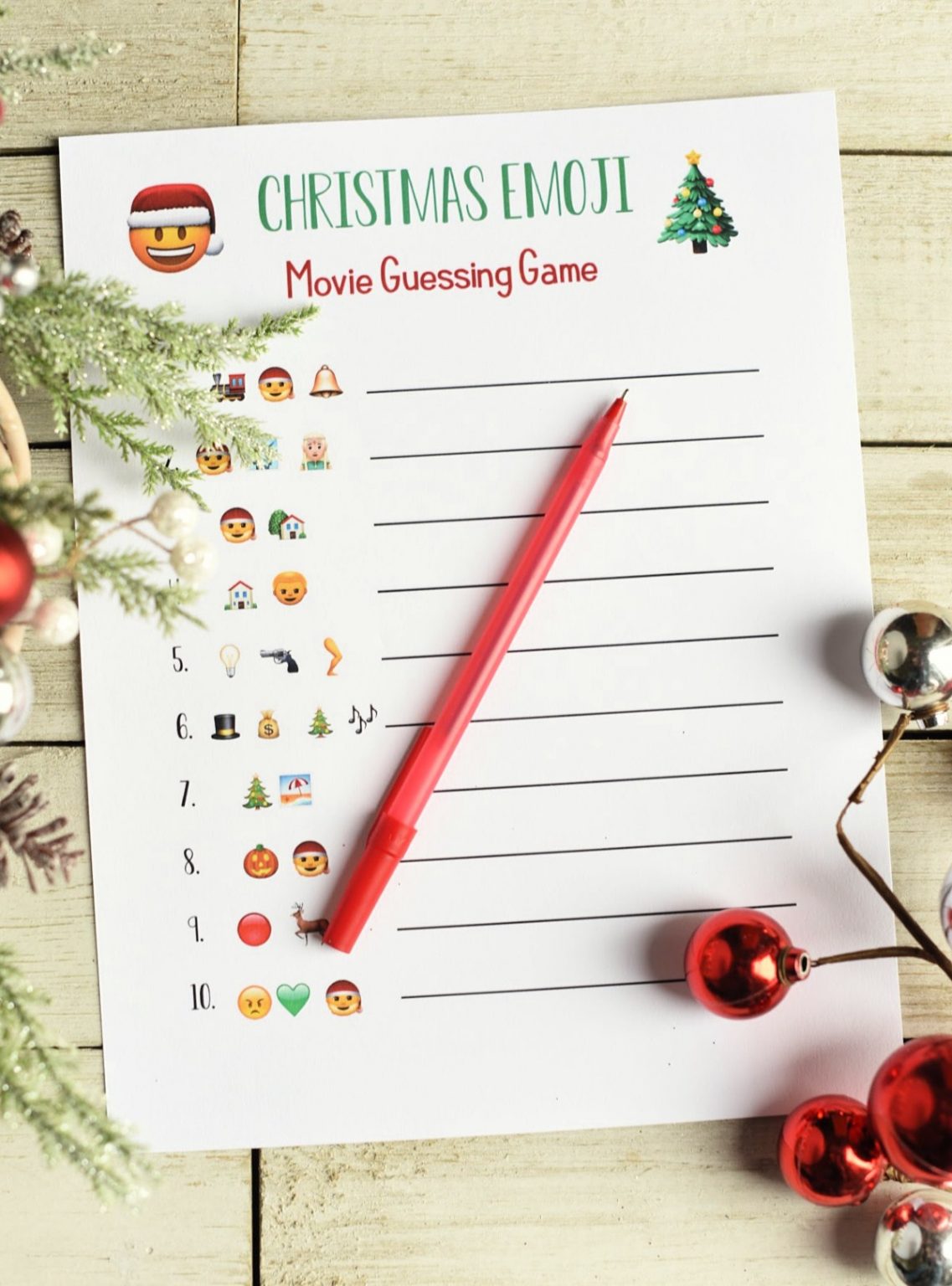 Emoji Christmas Party Games Crazy Little Projects